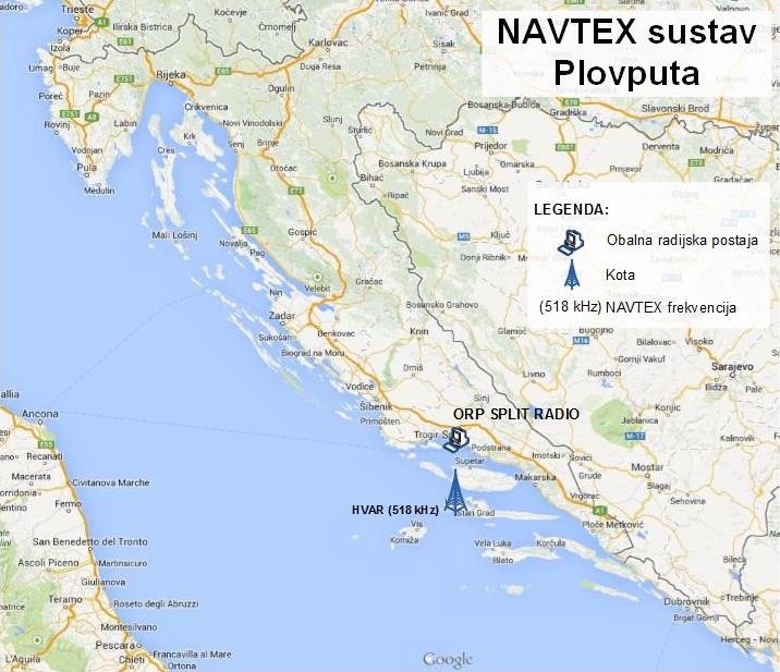 Plovput d.o.o. Split > Radijska služba > NAVTEX sustav
